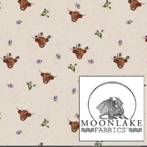 Black Angus Cow Fabric by Elizabeth's Studio 100% Cotton | Etsy