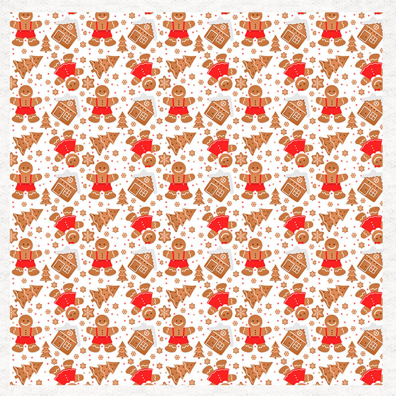Gingerbread Christmas Fabric Panel | Fabric Craft Panels 100% Cotton or ...