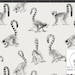 Lemur Madagascar Animal Repeat Pattern Fabric 100% Cotton 130gsm Poplin ...