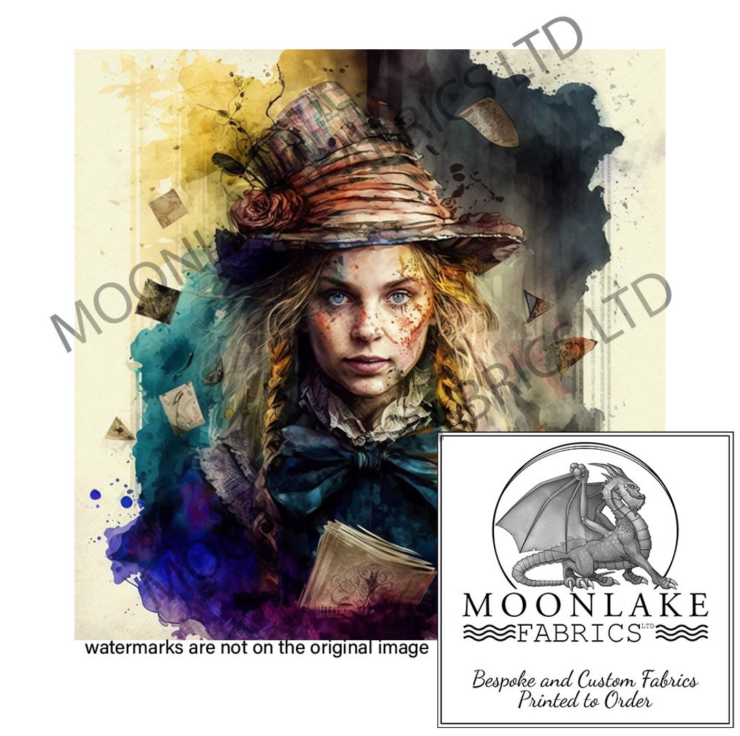 Alice Grunge With Inky Watercolour, Heavy Grunge and Inky 100% Natural ...