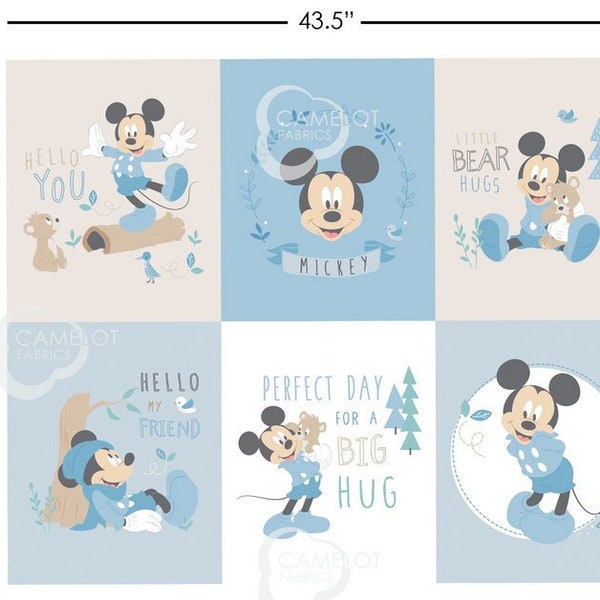 Mickey Mouse Fabric - Etsy UK