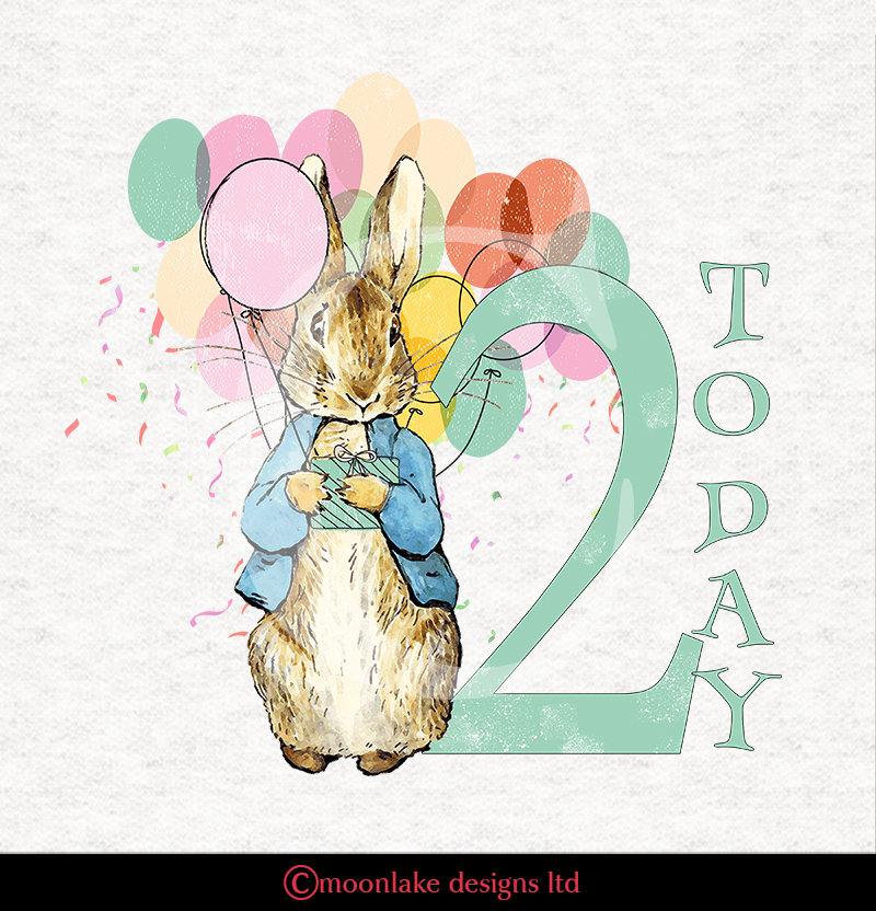 Peter Rabbit, Second Birthday Fabric Panel | Quilting | Sewing | Craft ...