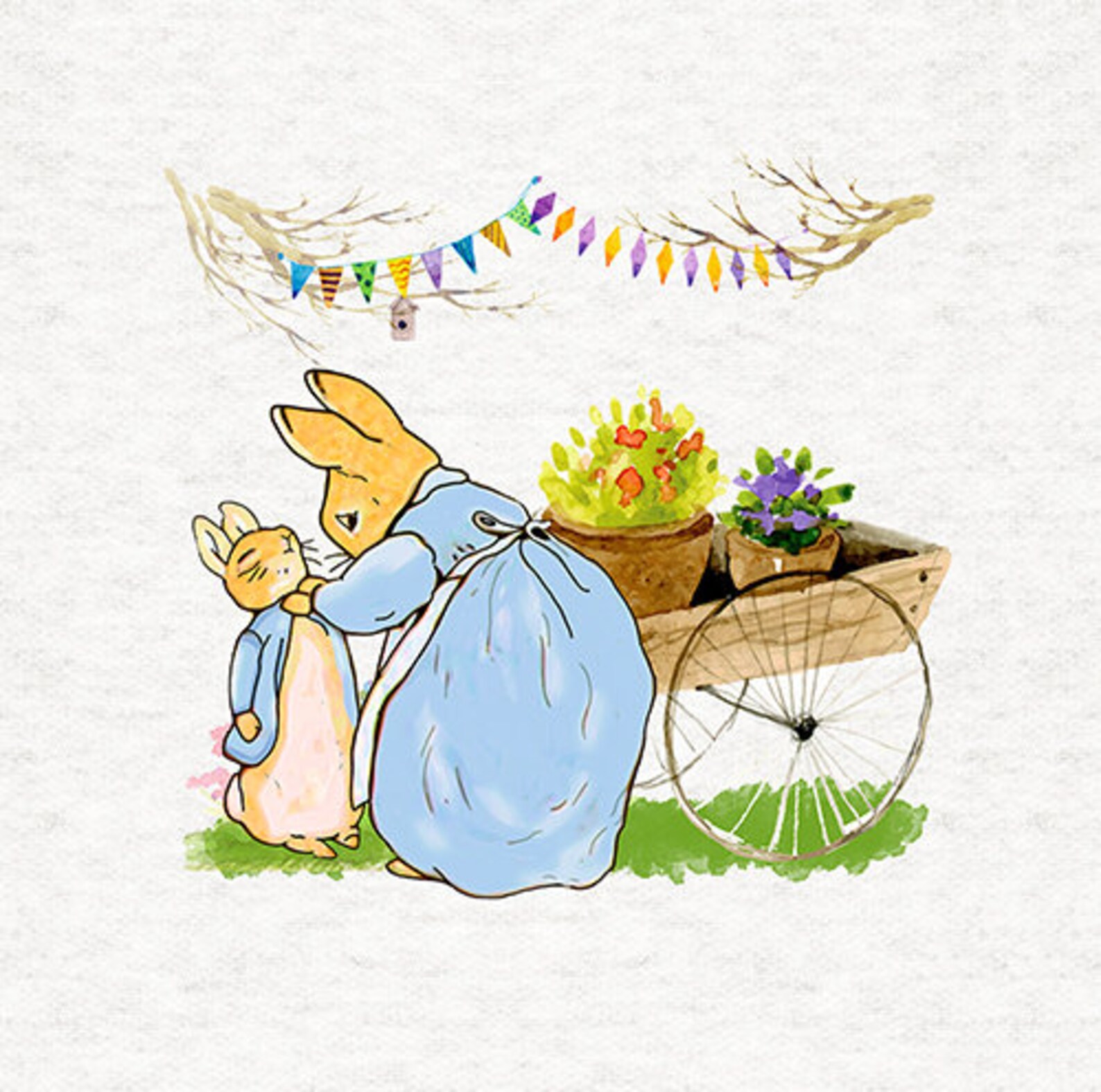 Peter Rabbit Upholstery Sewing Craft Printed Fabric - Etsy