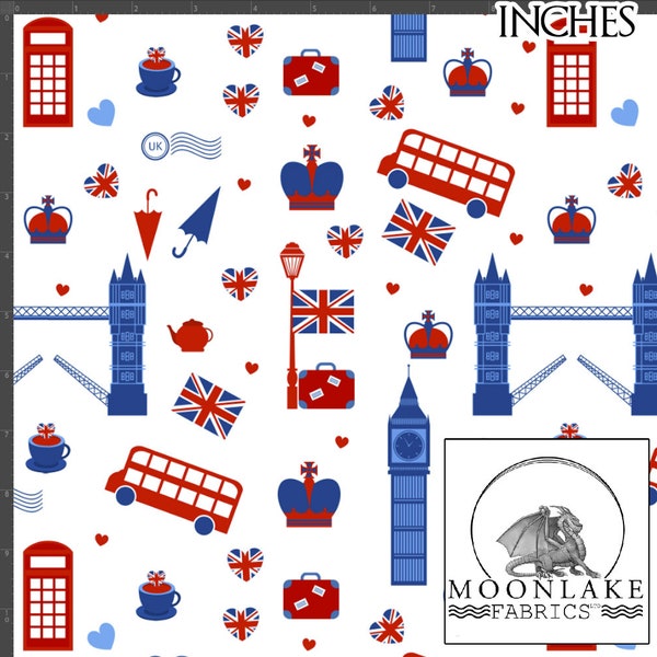 British Icons Fabric - Etsy