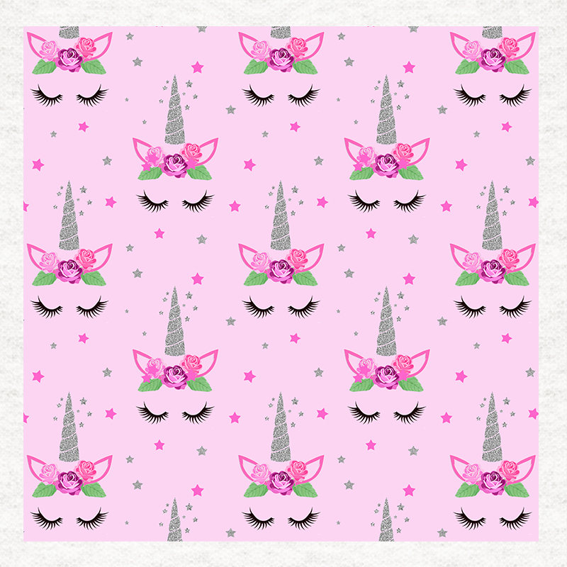Unicorn Fabric Panel, All Over Uni Design. Fabric Panel Fabric Craft ...