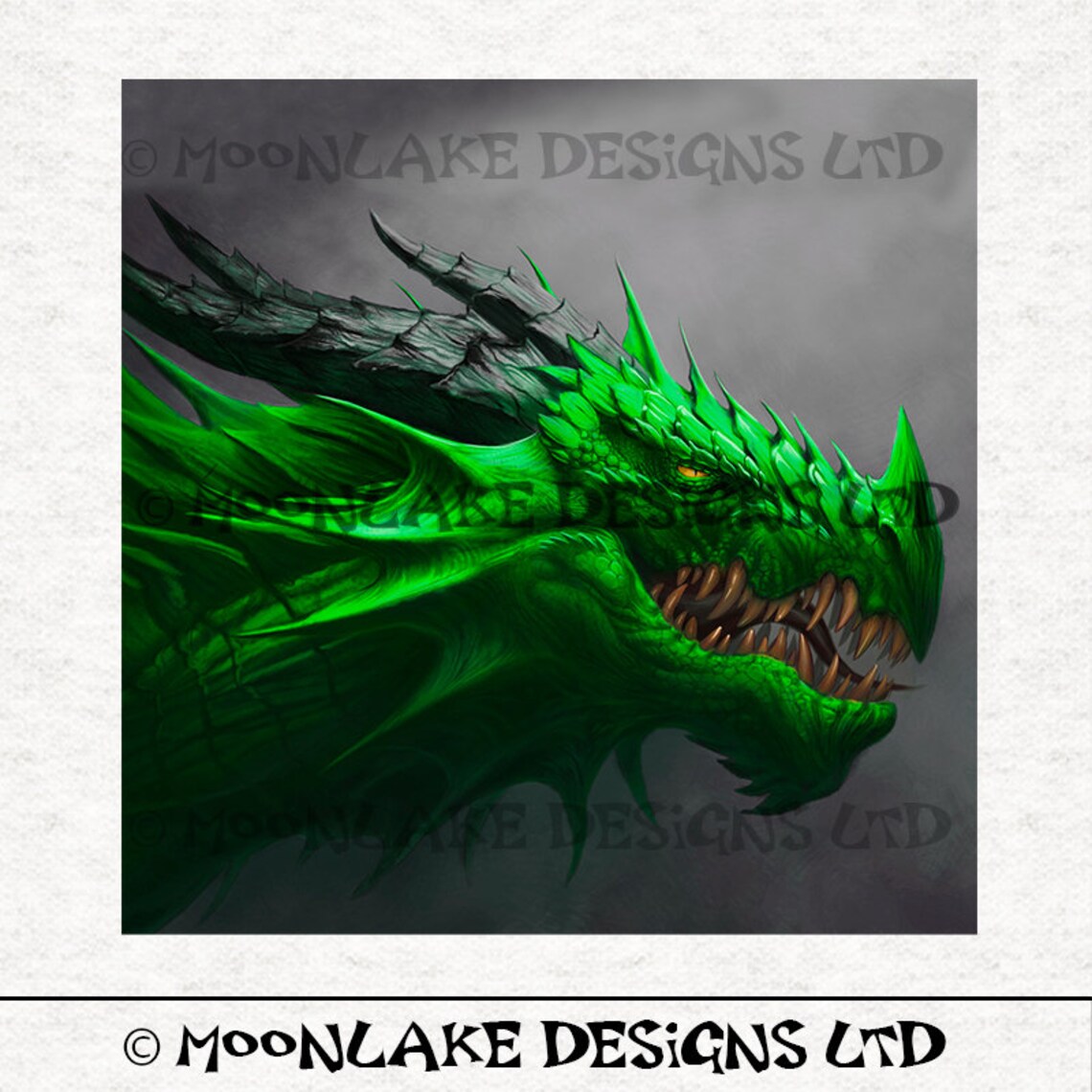 Dragon Fantasy Art, in Red or Gold , Fabric Craft Panels in 100% Cotton ...
