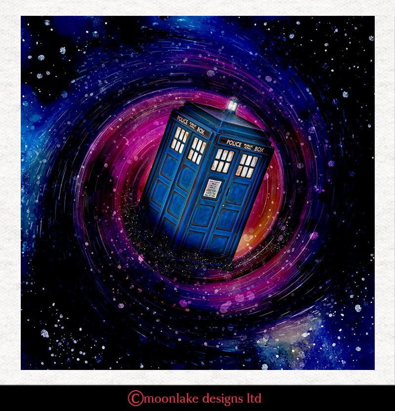 Police Box Just Like the Tardis in Space Fantasy Fan Art. | Etsy UK