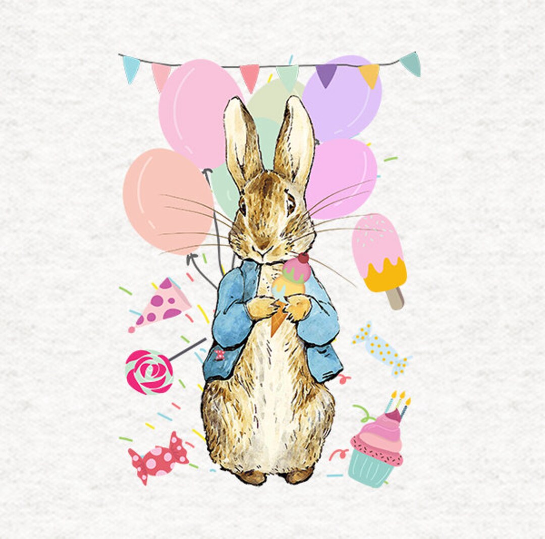 Fabric, Peter Rabbit "summer Time Party Peter" | Upholstery | Sewing ...