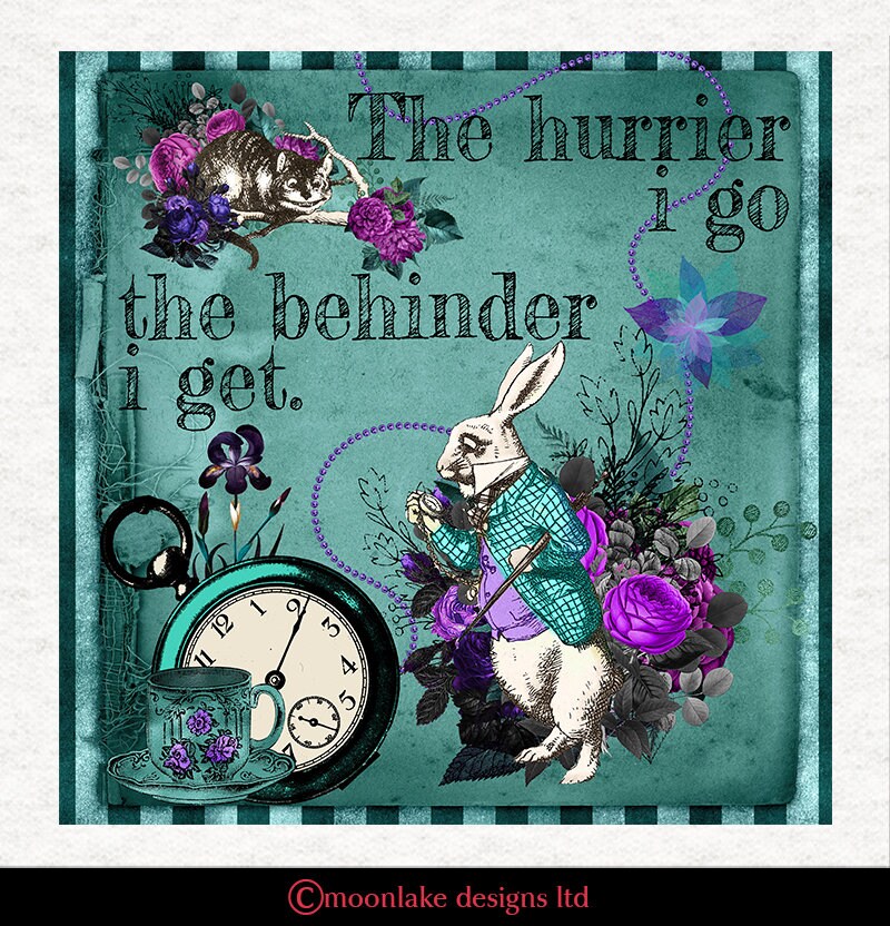 Vintage Dark Alice in Wonderland's White Rabbit. Craft - Etsy