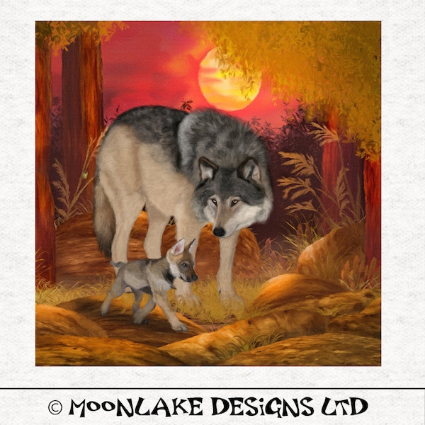 Wolf Fabric Panel - Etsy