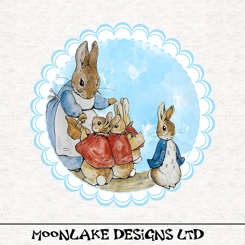 Beatrix Potter Mrs Rabbit Flopsy Mopsy Cotton Tail & Peter - Etsy UK