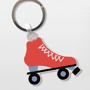 Red Roller Skate Keychain free US Shipping by Eddie Fieg - Etsy