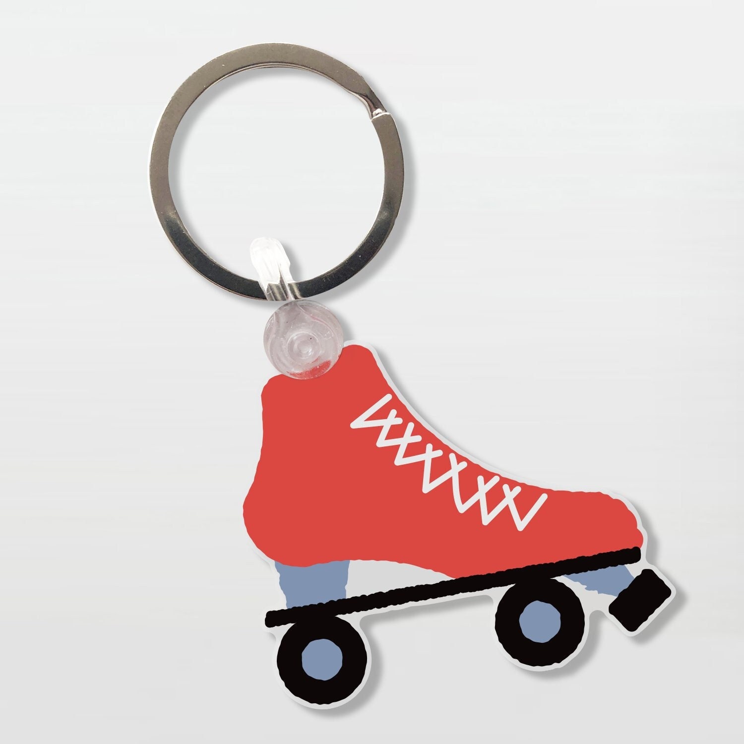 Red Roller Skate Keychain (free US Shipping!) by Eddie Fieg - Etsy