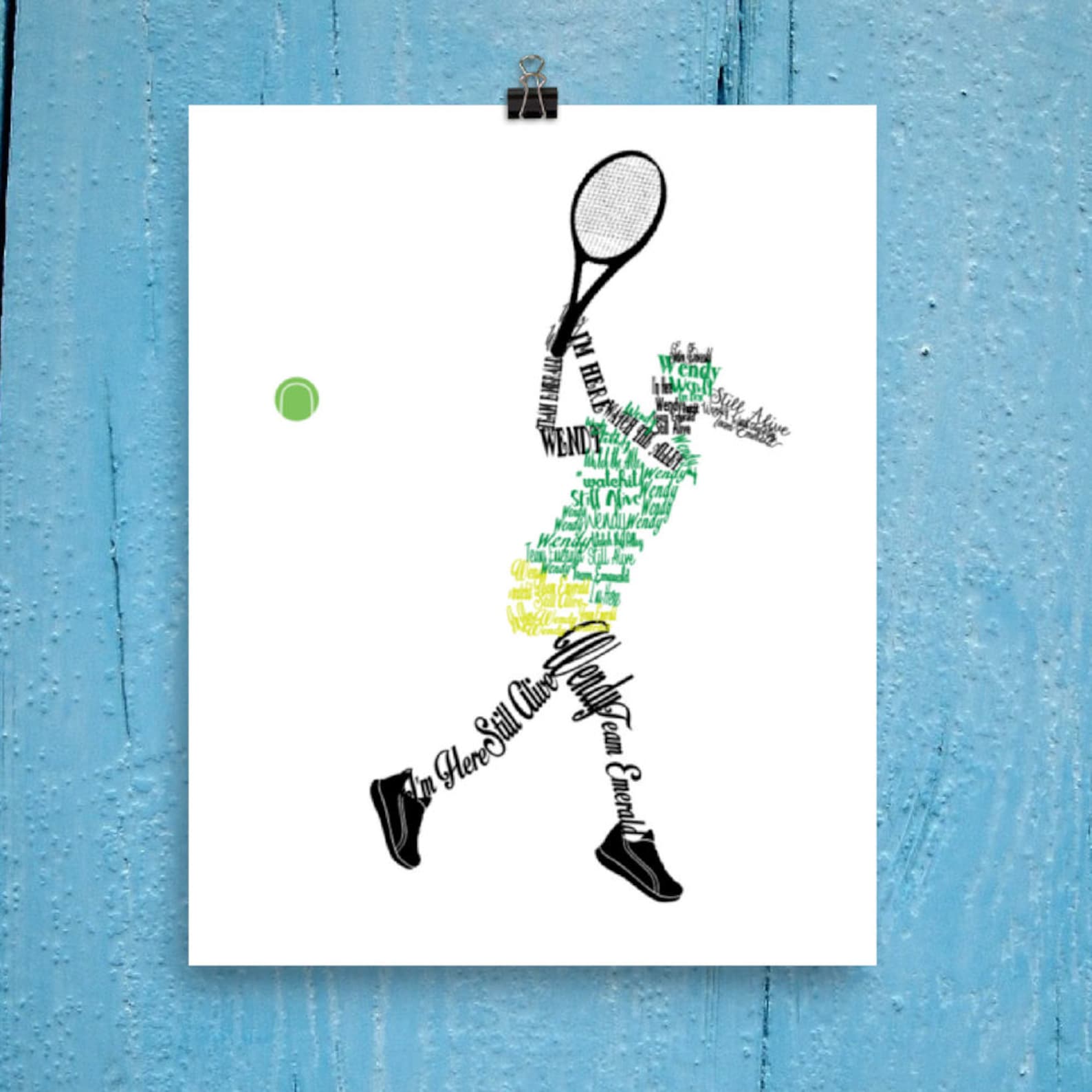 Personalized Tennis Gift for Her Sports Gift for Girl Women | Etsy