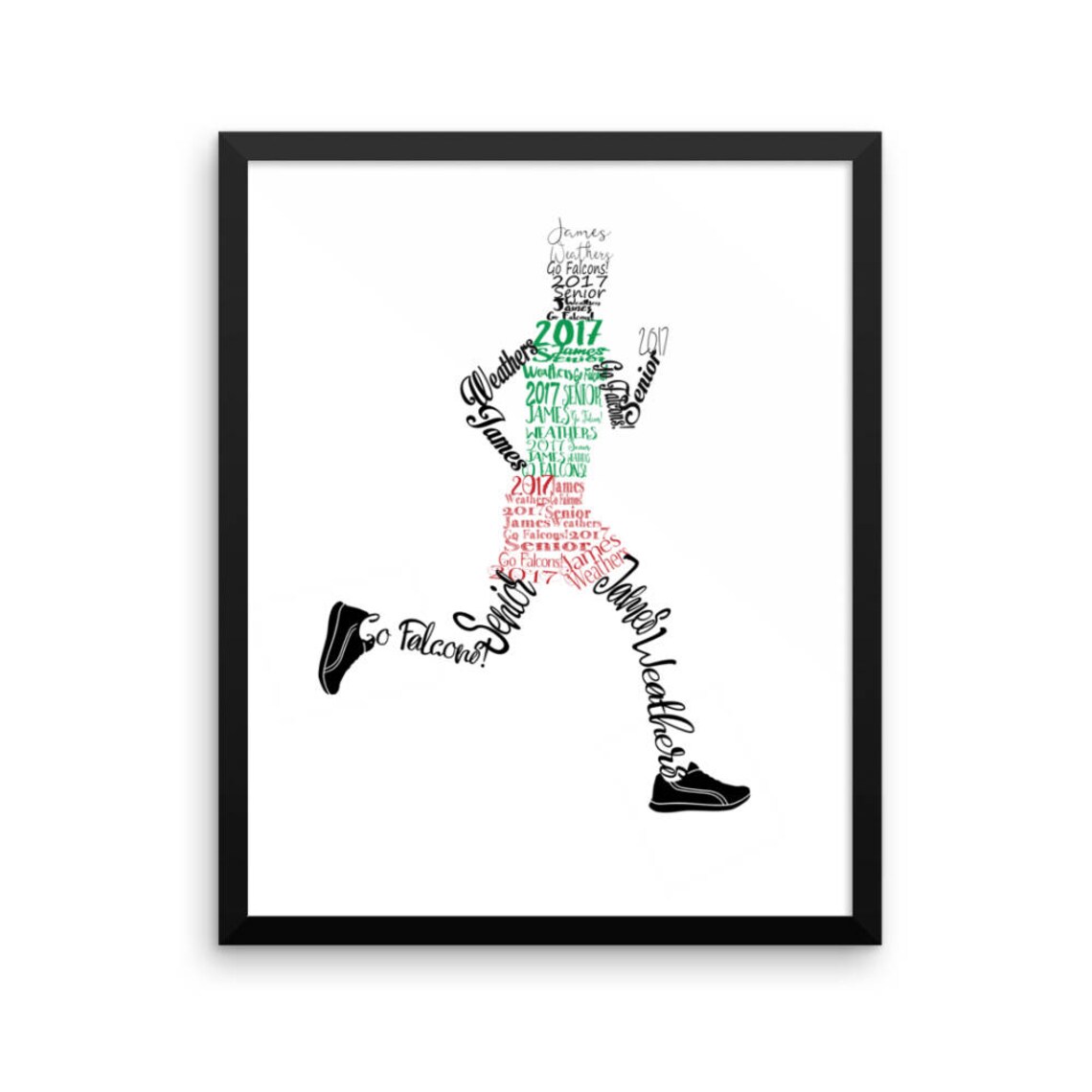 Personalized Male Runner Jogger Word Art Marathon Runner - Etsy