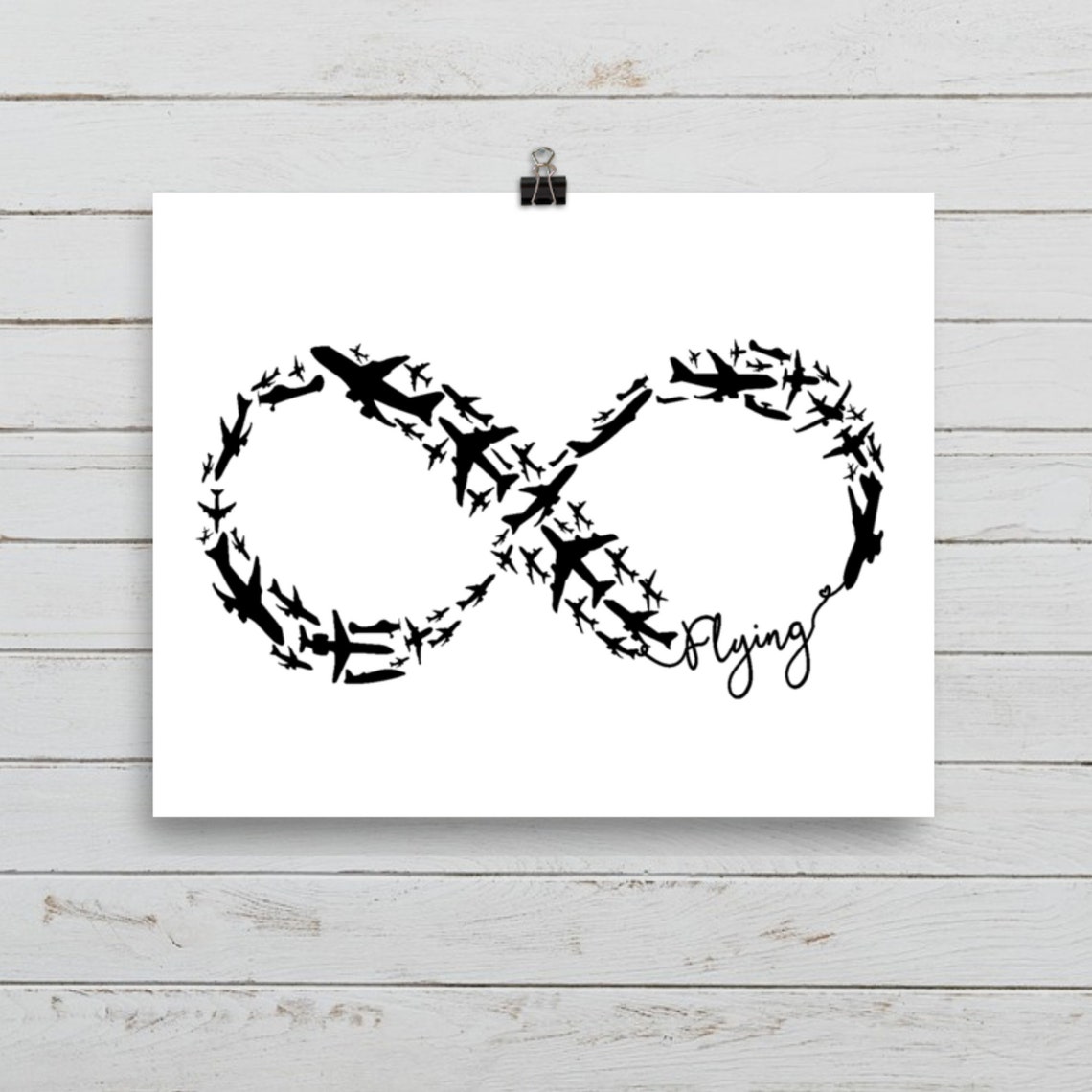 Infinity Symbol Pilot Gift Gifts for Pilots Airplane Decor | Etsy