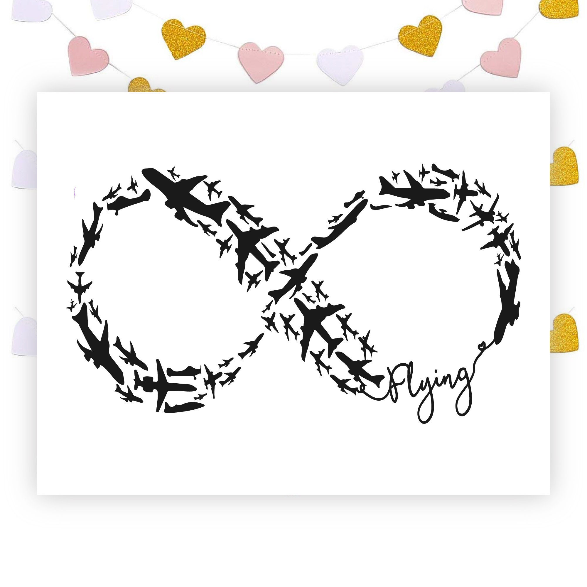 Infinity Symbol Pilot Gift Gifts for Pilots Airplane Decor | Etsy