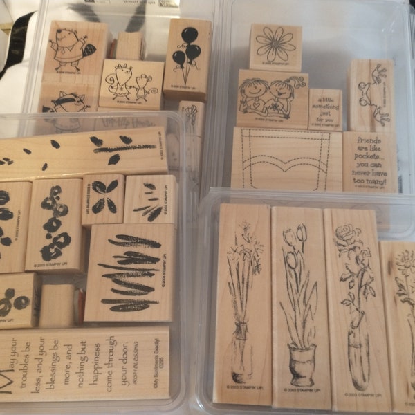 Stampin up Wood Mount Stamp - Etsy