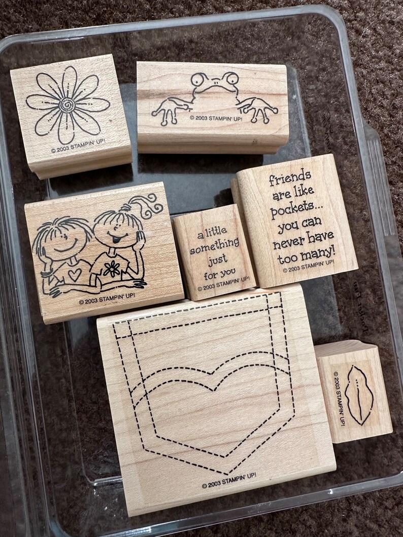 Stampin'up Retired Wood Mount Stamp Sets - Etsy