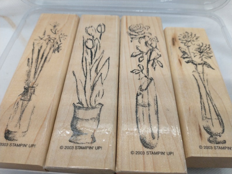 Stampin'up Retired Wood Mount Stamp Sets - Etsy