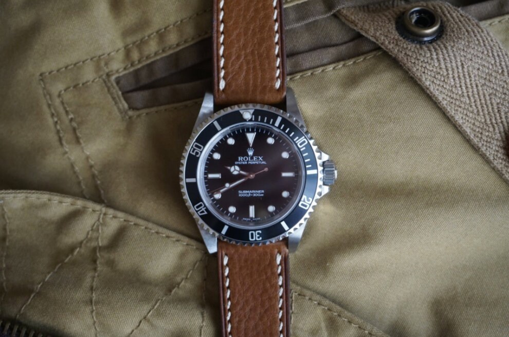 Whiskey Minerva Box Leather Custom Watch Strap 16mm 17mm | Etsy