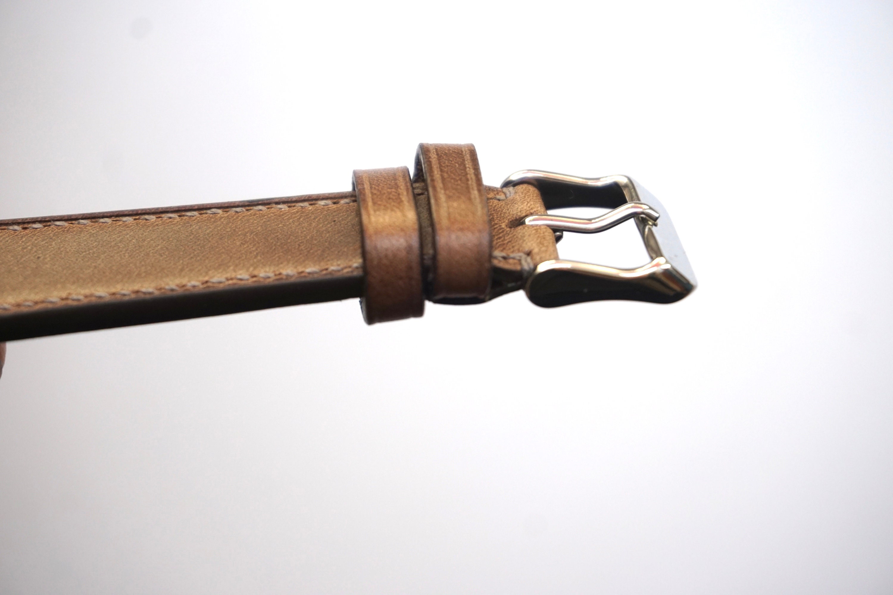 Horween Chromexcel Natural Handmade and Stitched Watch Strap. 12-24mm ...
