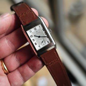 Reverso Style Watch Strap in Fauve Baranil Leather - Etsy