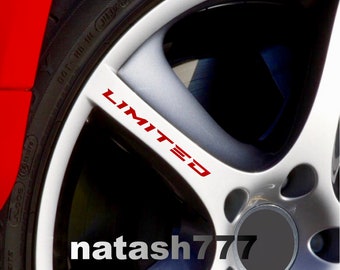 UNLEASHED Wheels Rims Vinyl Decal Sticker Racing Performance | Etsy