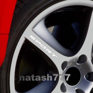 SPORT Vinyl Decal Sticker Wheels Rims Racing Auto Car Sticker Emblem ...