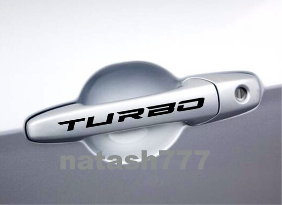 TURBO Door Handle Vinyl Decal Sticker Sport Racing Auto - Etsy