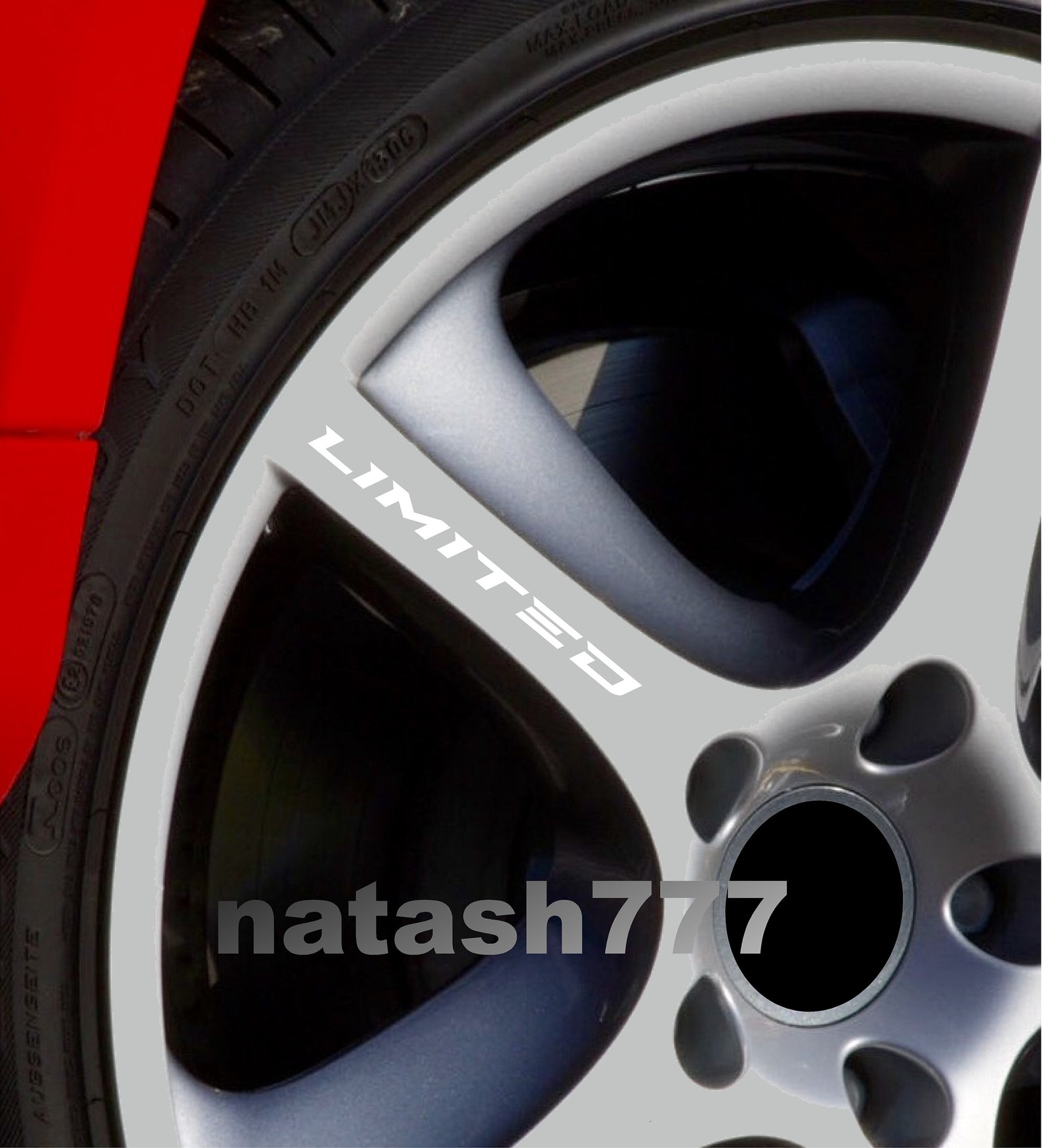 LIMITED Wheels Rims Vinyl Decal Sticker Racing Performance Car - Etsy