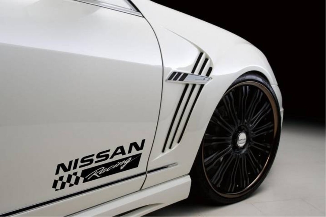 2 Nissan RACING Z350 Z370 Sentra Maxima Altima Versa Decal Sticker ...