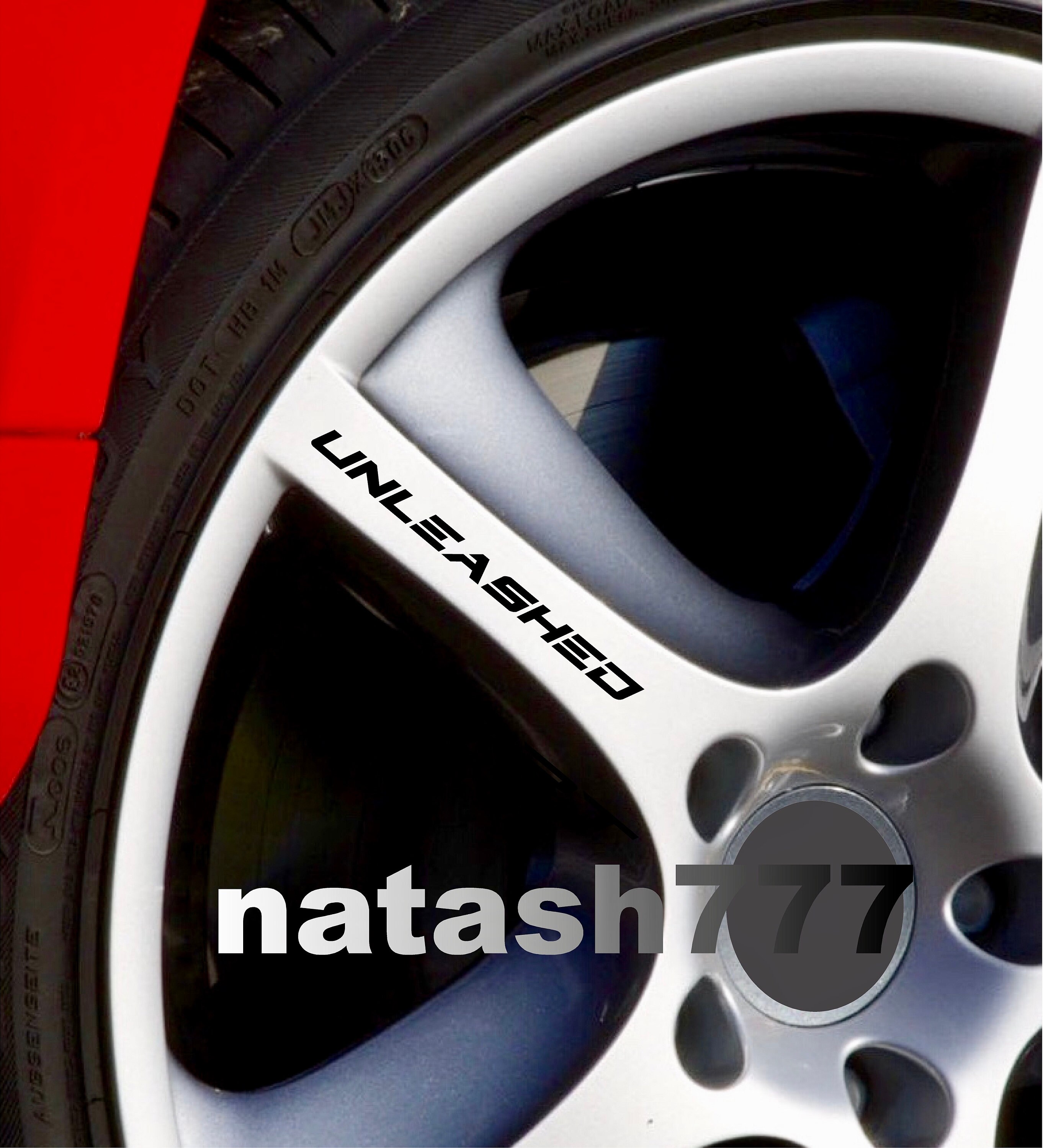 UNLEASHED Wheels Rims Vinyl Decal Sticker Racing Performance - Etsy