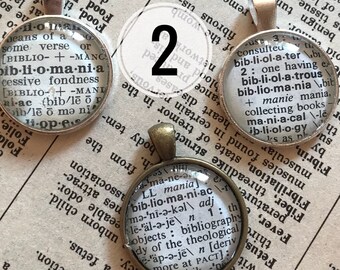 Book page necklace | Etsy