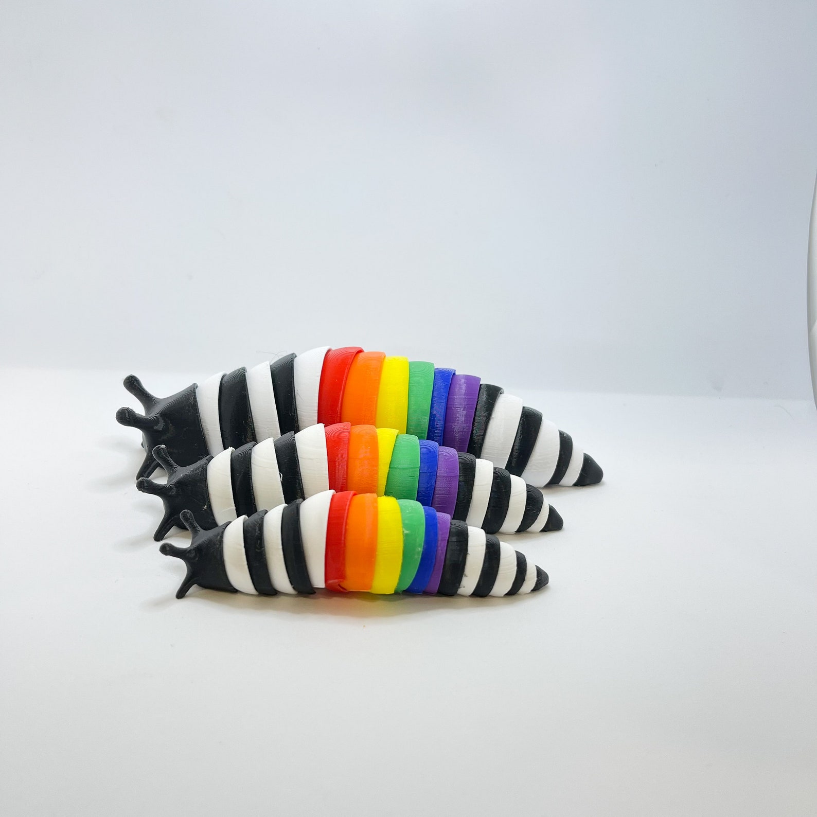 3D Printed Ally Flag Fidget Slug - Etsy