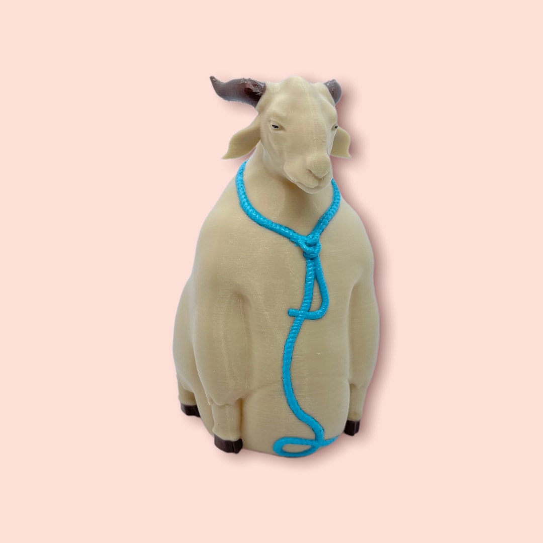 3D Printed Goat Figurine Painted Limited Batch - Etsy