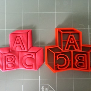 ABC Baby Letter Blocks Cookie Cutter- Fast Shipping - Sharp Edges ...