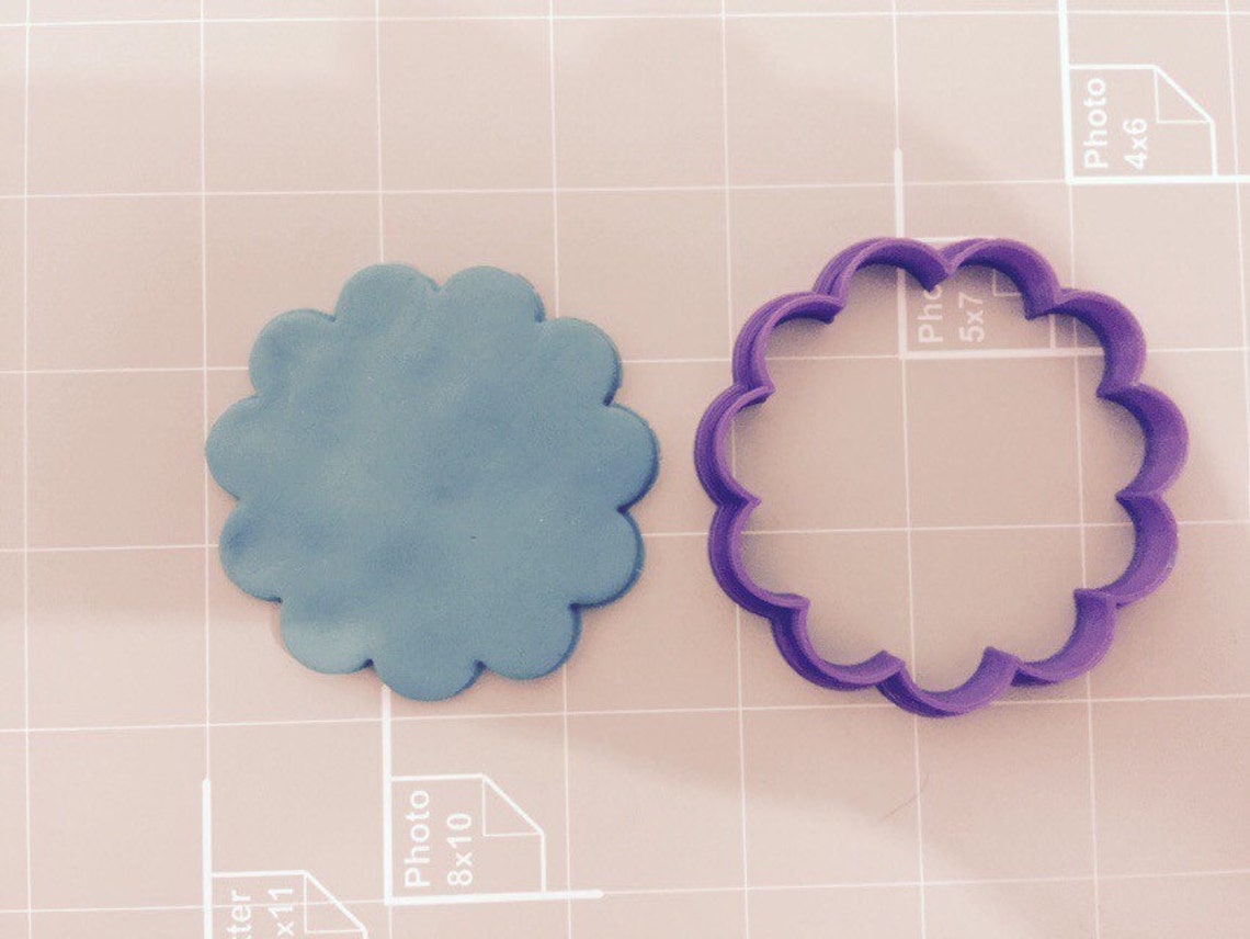 Scalloped Round Cookie Cutter Pick Your Own Size Fast | Etsy