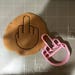 Middle Finger Sign Cookie Cutter Choose Your Size Fast - Etsy