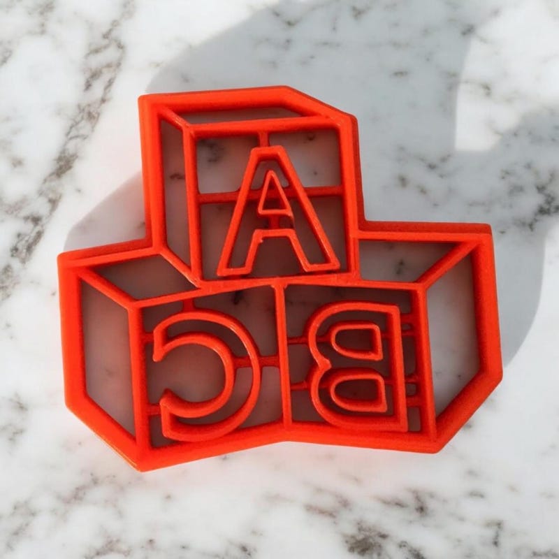 Block Letter Cookie Cutters - Etsy