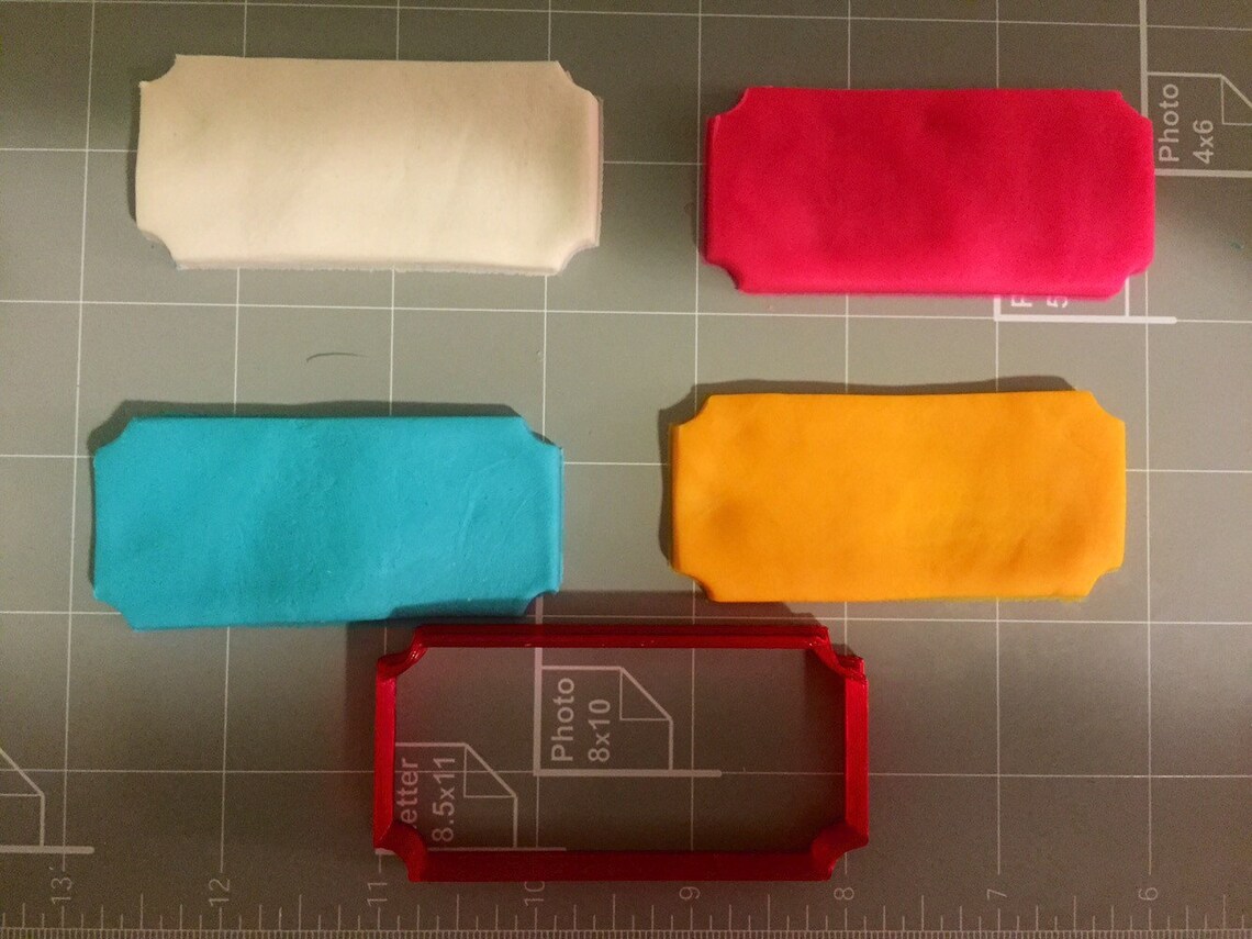 Sticker Cookie Cutter Raffle Ticket Cookie Cutter Fast | Etsy