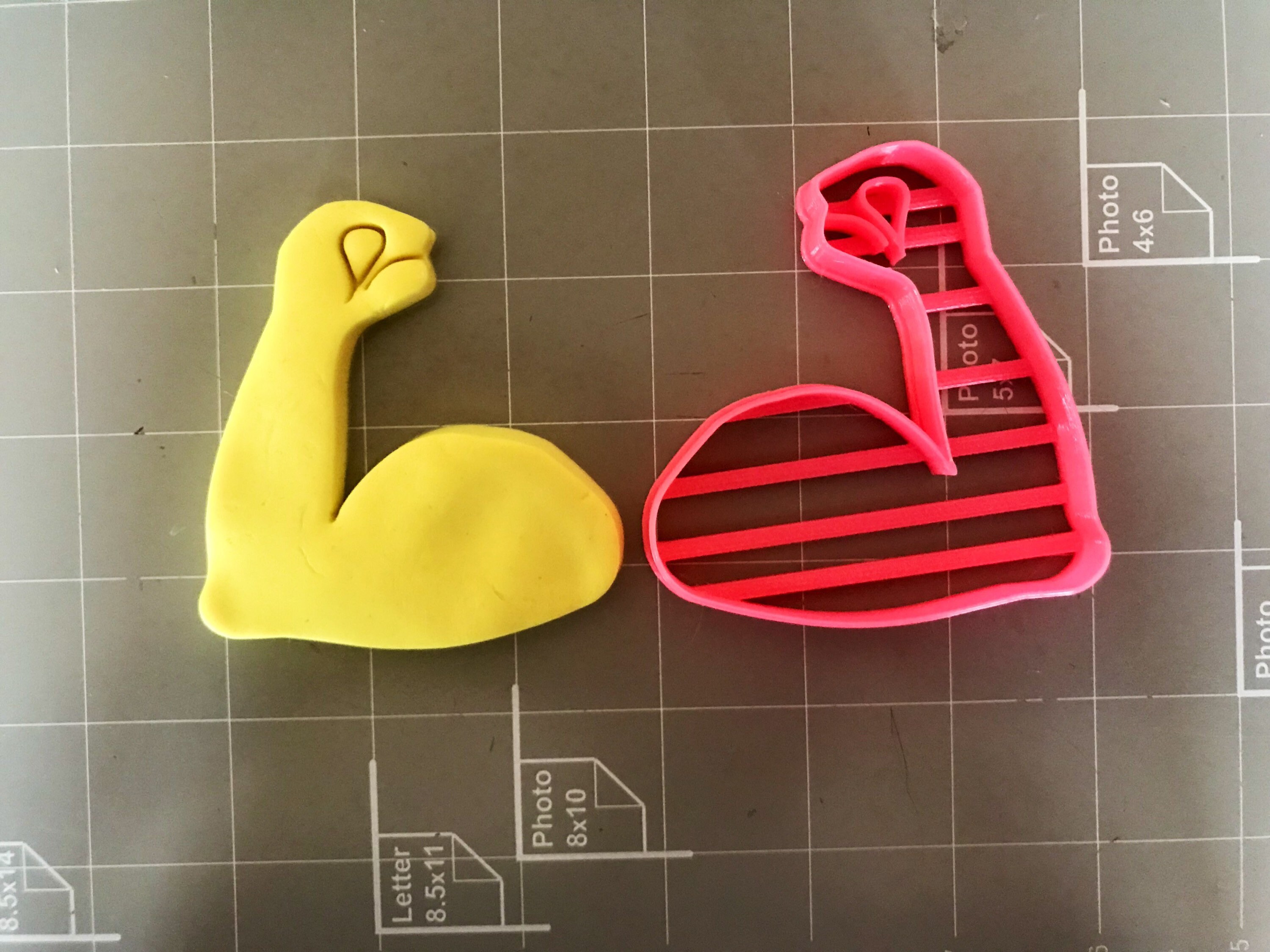 Muscle/arm Cookie Cutter Fast Shipping Sharp Edges | Etsy