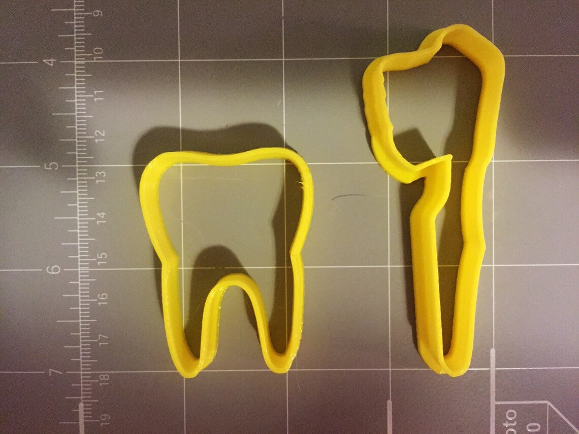 Tooth and Toothbrush Cookie Cutter Set Fast Shipping Sharp - Etsy