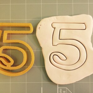 Number Five in Comic Font Cookie Cutter- Fast Shipping - Sharp Edges ...
