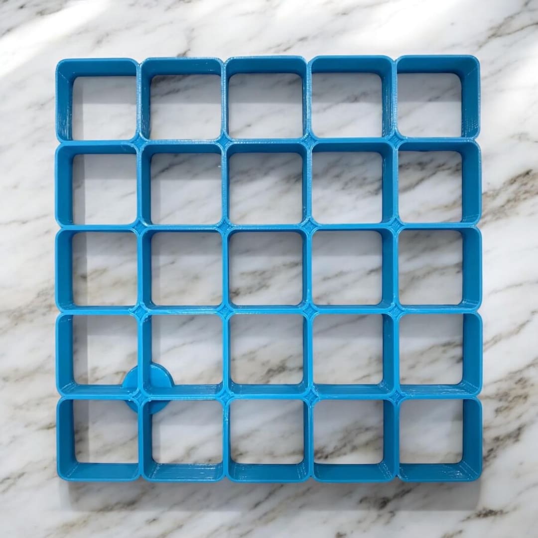 25x1” Size Square Multi Cookie Cutter With Round Corners (5 X 5 in ...