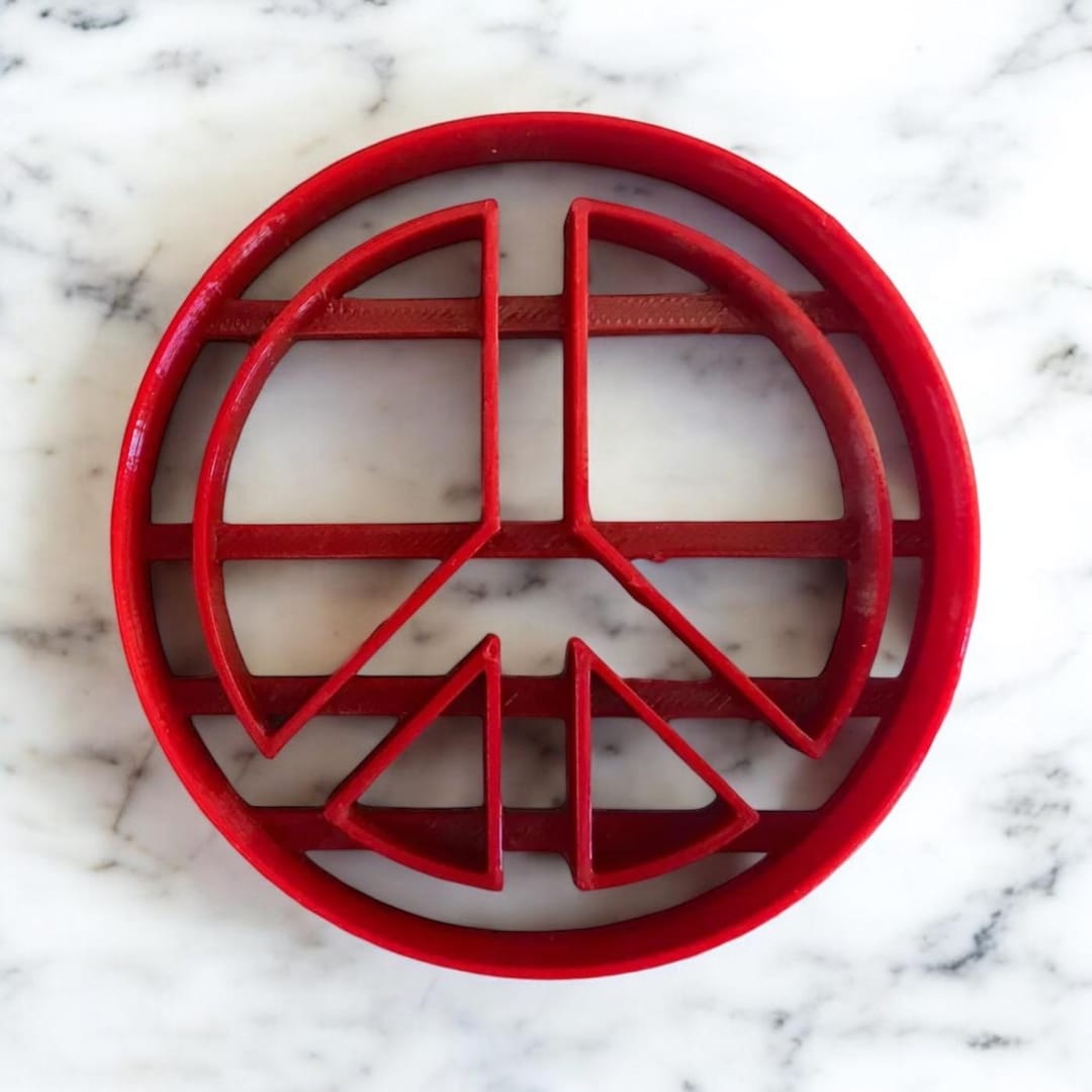 Peace Sign Cookie Cutter- Fast Shipping - Sharp Edges - Exceptional ...