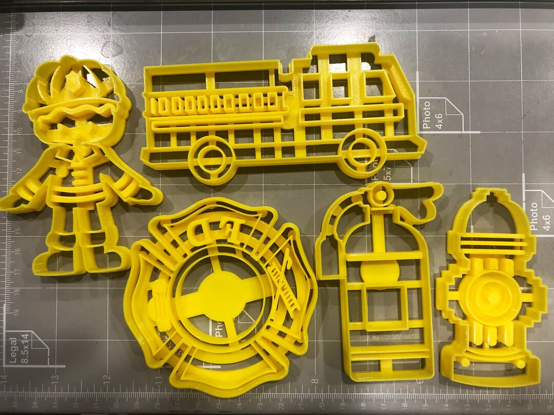Firefighters/paramedics/fire Department Cookie Cutters set of 5 Fast ...