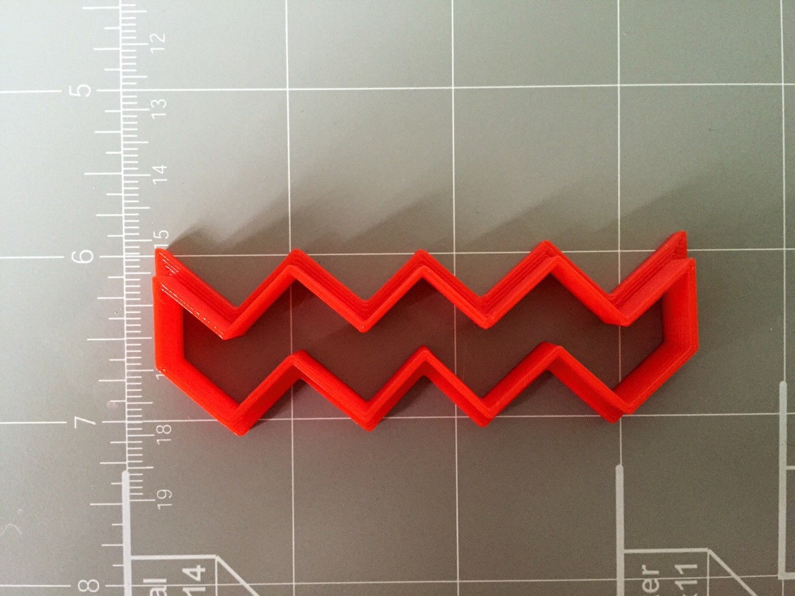 Chevron Cookie Cutter - Choose Your Size- Fast Shipping - Sharp Edges ...
