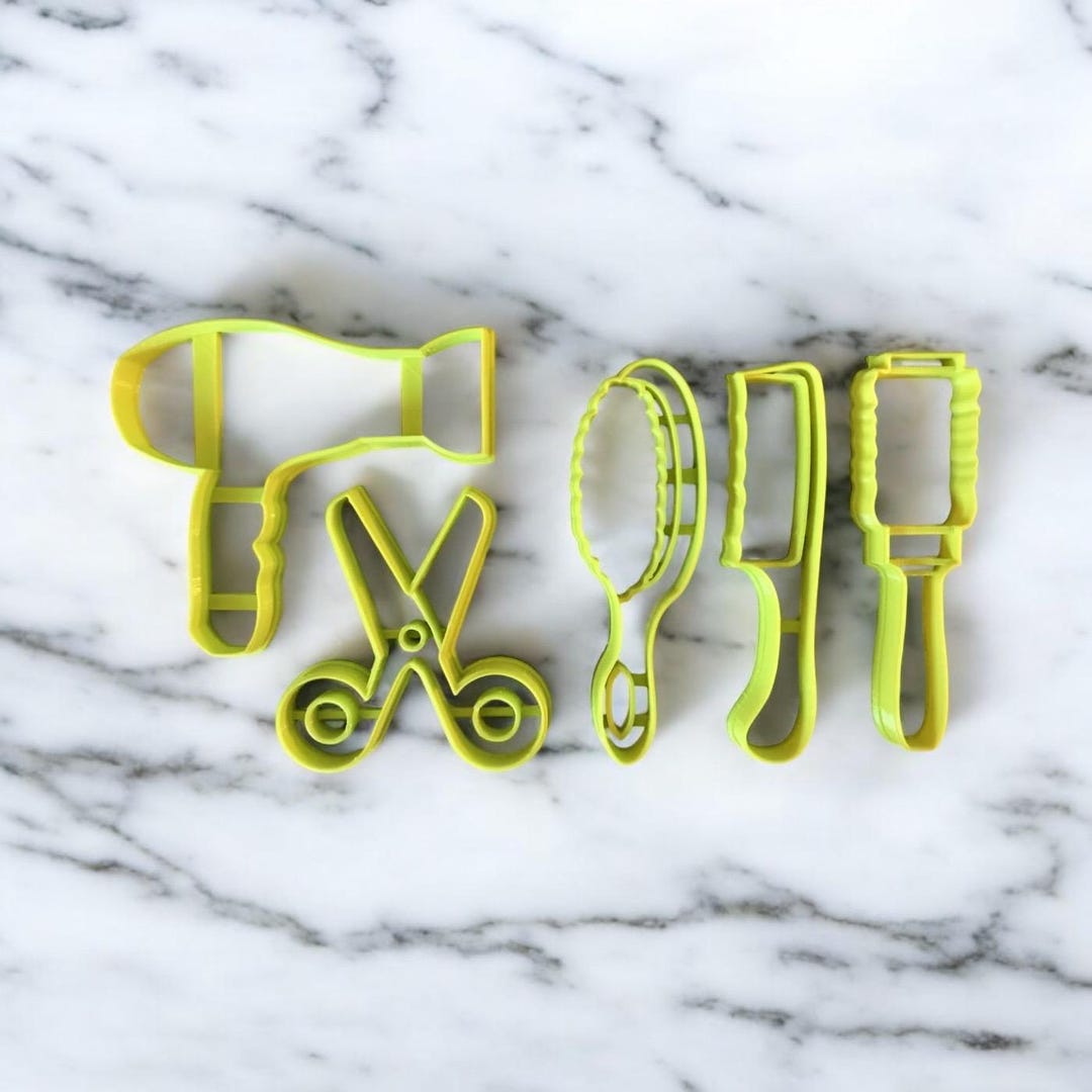 5 Piece Beauty Salon Hair Stylist Cookie Cutter Set- Fast Shipping ...