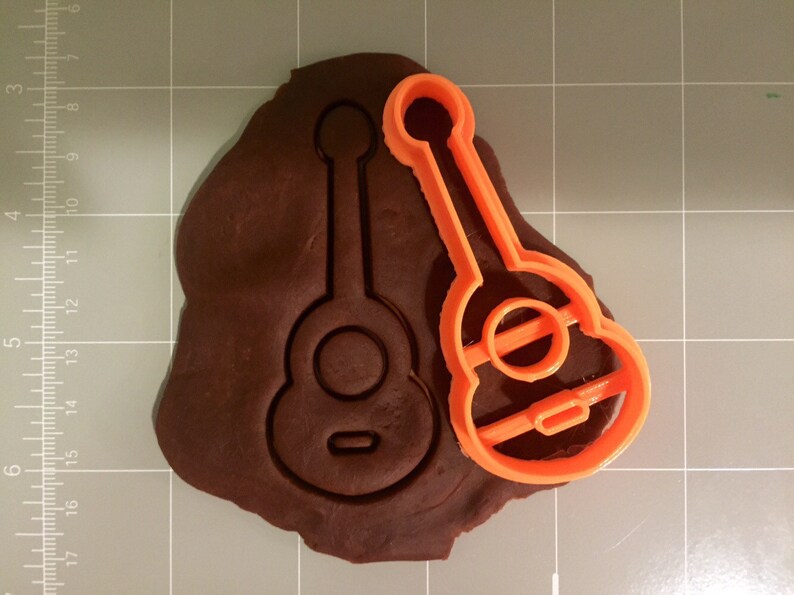 Guitar Cookie Cutter 2 Fast Shipping Sharp Edges - Etsy